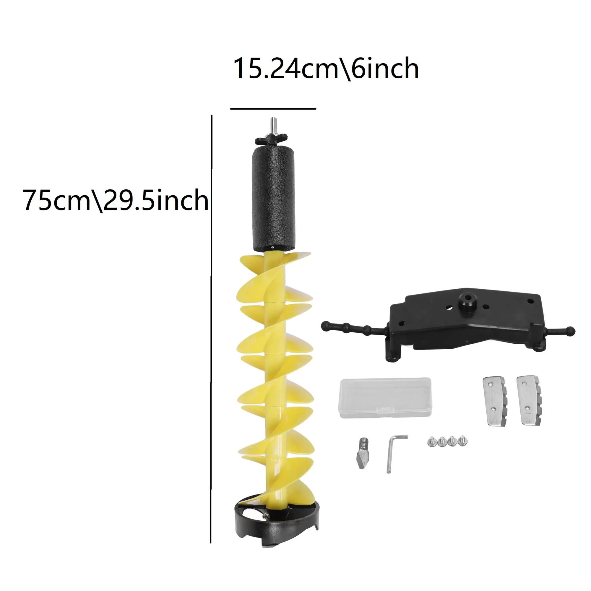 Электрический ледовый шнек VGEBY 6 и 8 дюймов yellow 6 inches