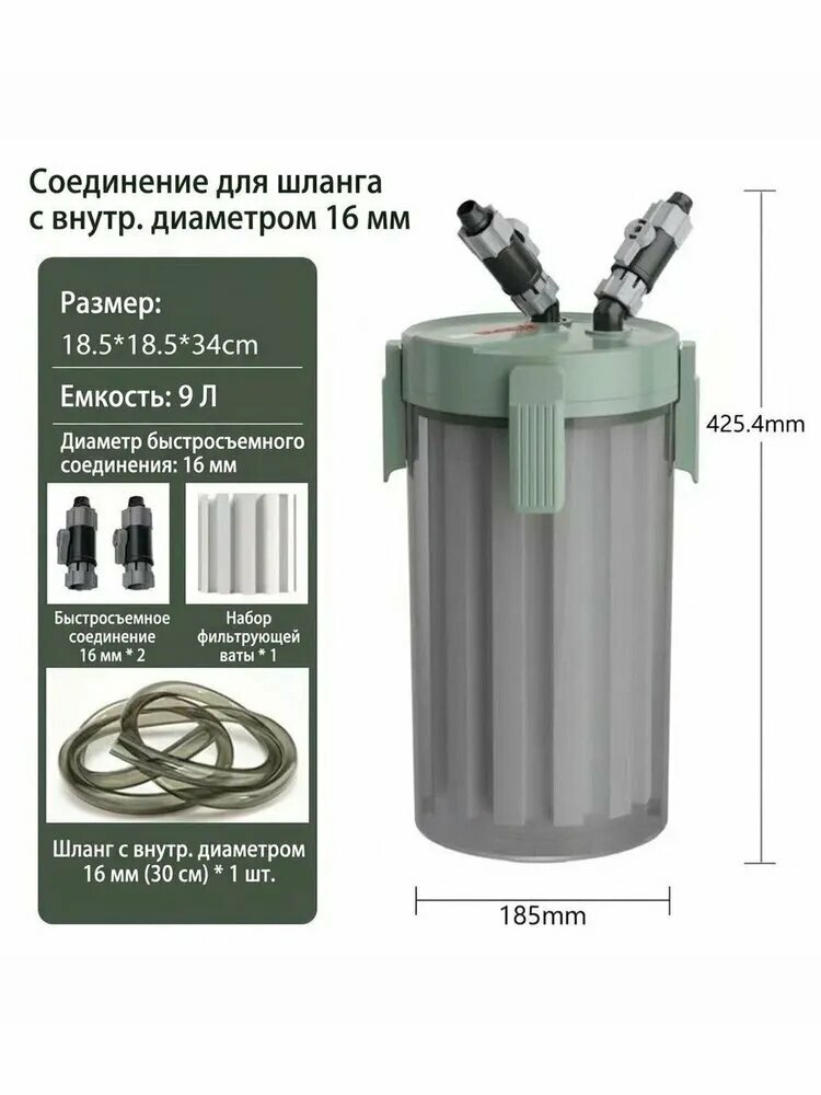 Внешнее предварительное фильтрующее устройство для аквариума QM80