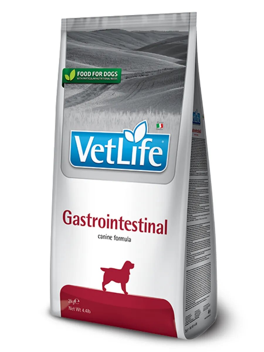 Сухой корм Farmina Vet Life Gastrointestinal (Фармина) для собак с заболеваниями ЖКТ, 2 кг