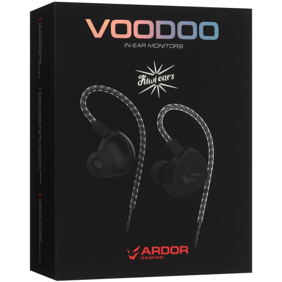 Проводные наушники ARDOR GAMING Voodoo черный 2025, эпоксидная смола