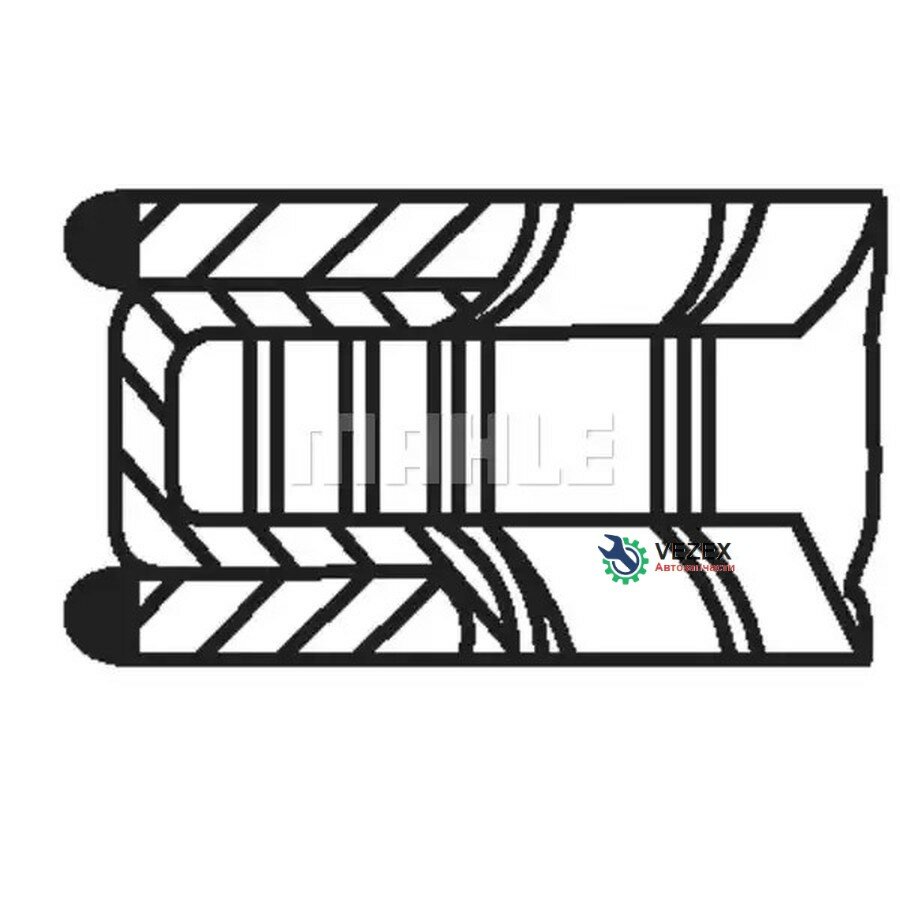 MAHLE 01106N0 Комплект поршневых колец