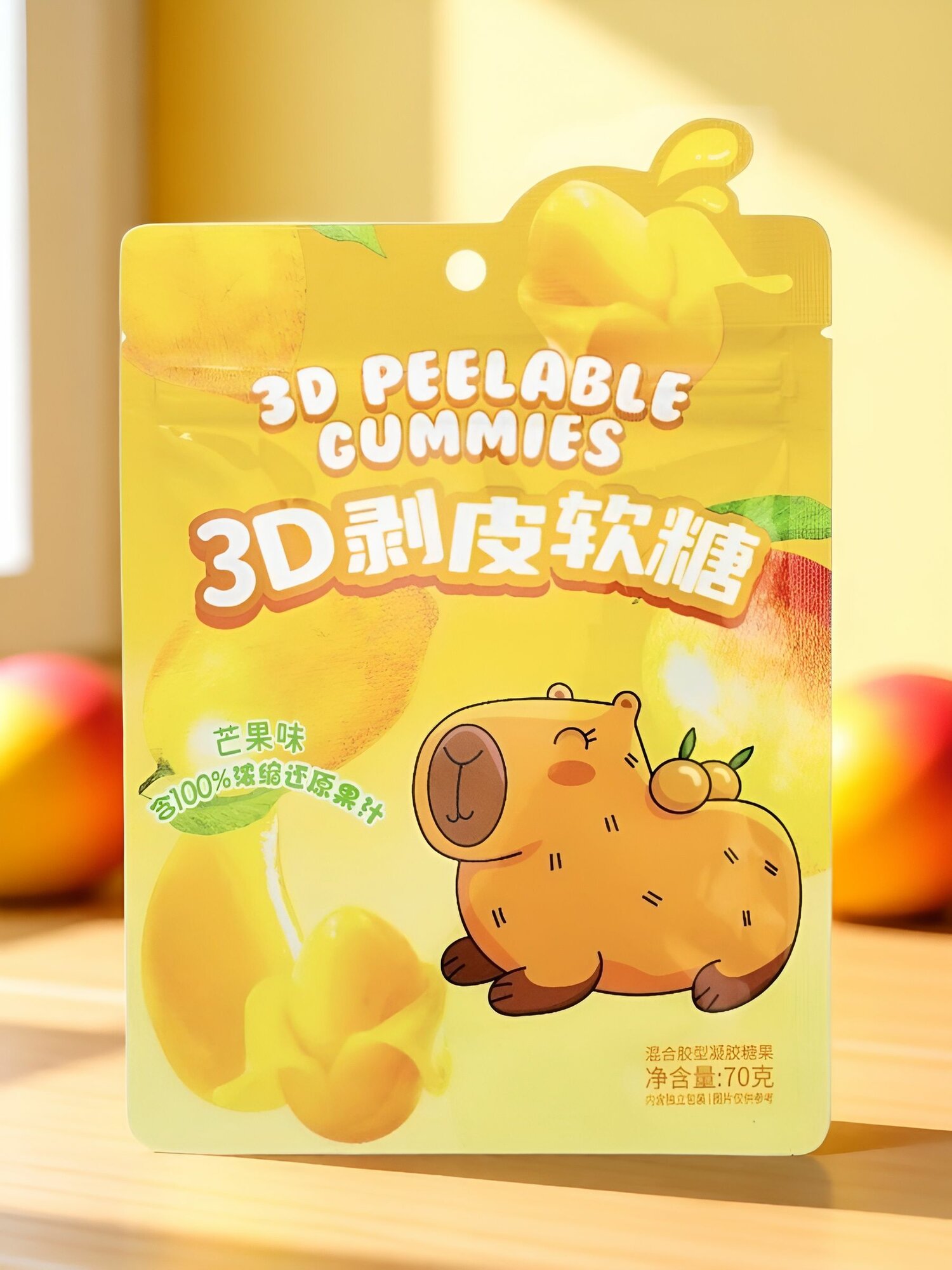 Мармелад желейный Спелое Манго, 3D- фрукты, 70г