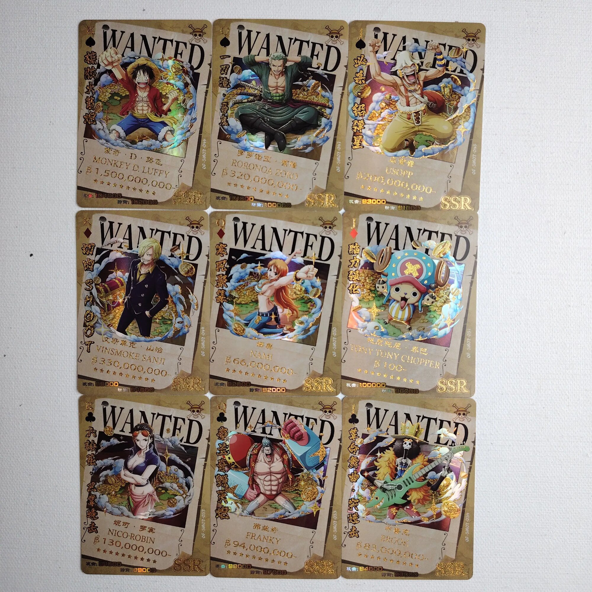 ONE PIECE карта Wanted SSR-18pcs
