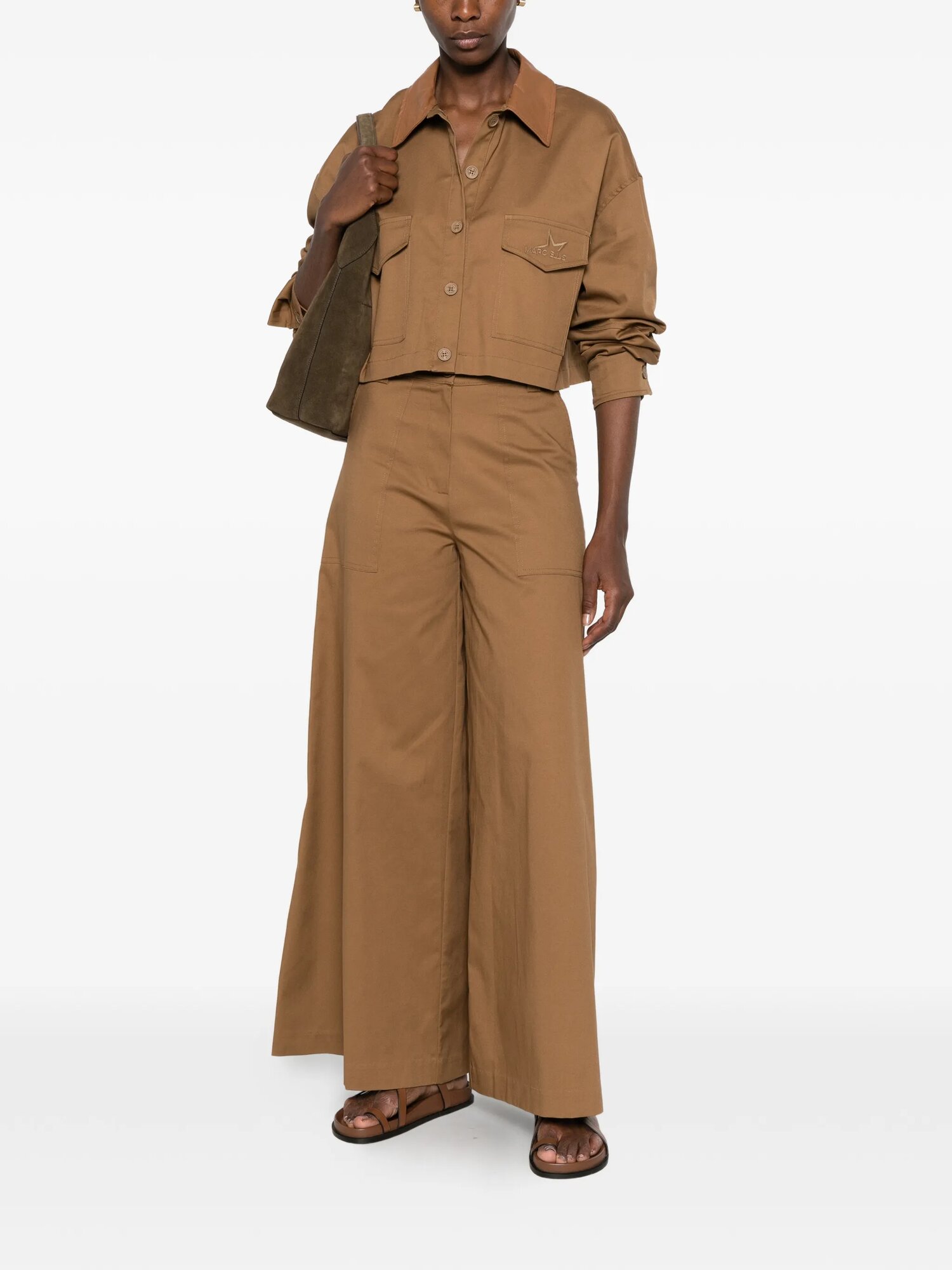 Брюки Marc Ellis Patch-pocket palazzo pants, размер 40 — фото 1