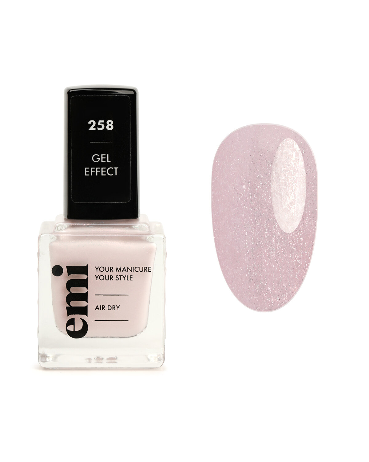 NANO-Ультрастойкий лак с гелевым эффектом, EMI, Gel Effect Полуденный сон №258, 9