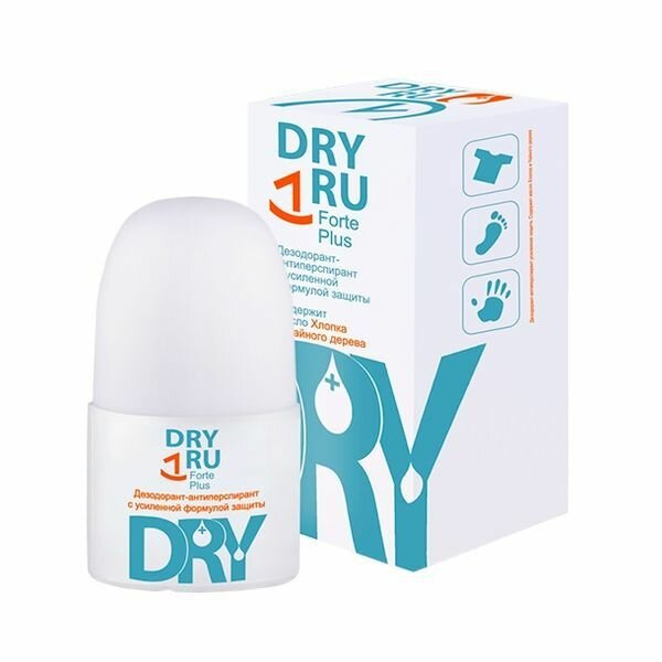 Dry ru (Драй ру) Forte plus дезодорант-антиперспирант с усиленной формулой защиты 50мл