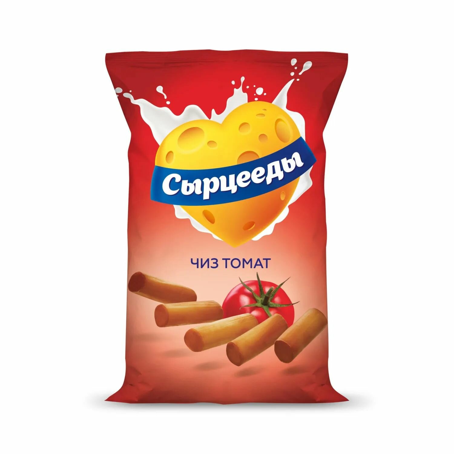 Сырцееды Снеки Сыр копченый и томат, 23г