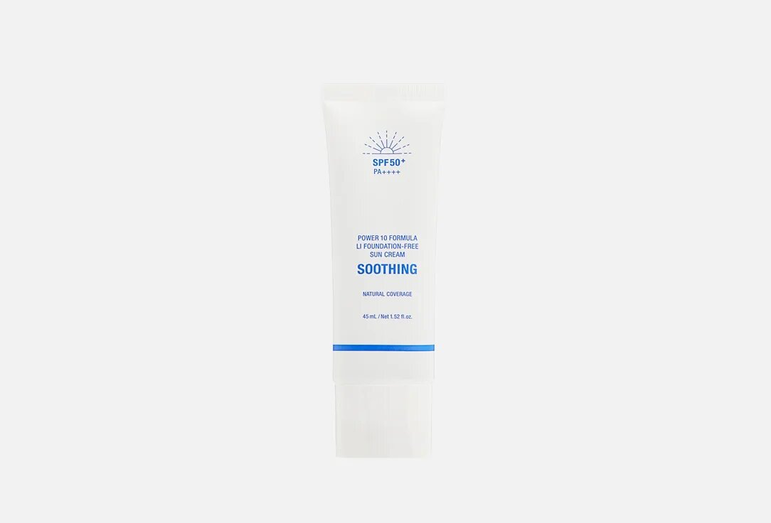 IT'S SKIN Power 10 Formula LI Foundation-Free тонирующий Солнцезащитный крем для лица SPF 50+ 45мл
