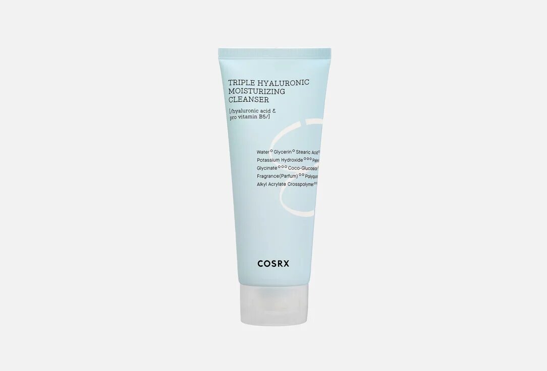 COSRX Hydrium Triple Hyaluronic Moisturizing Cleanser Пенка для умывания с гиалуроновой кислотой 150мл