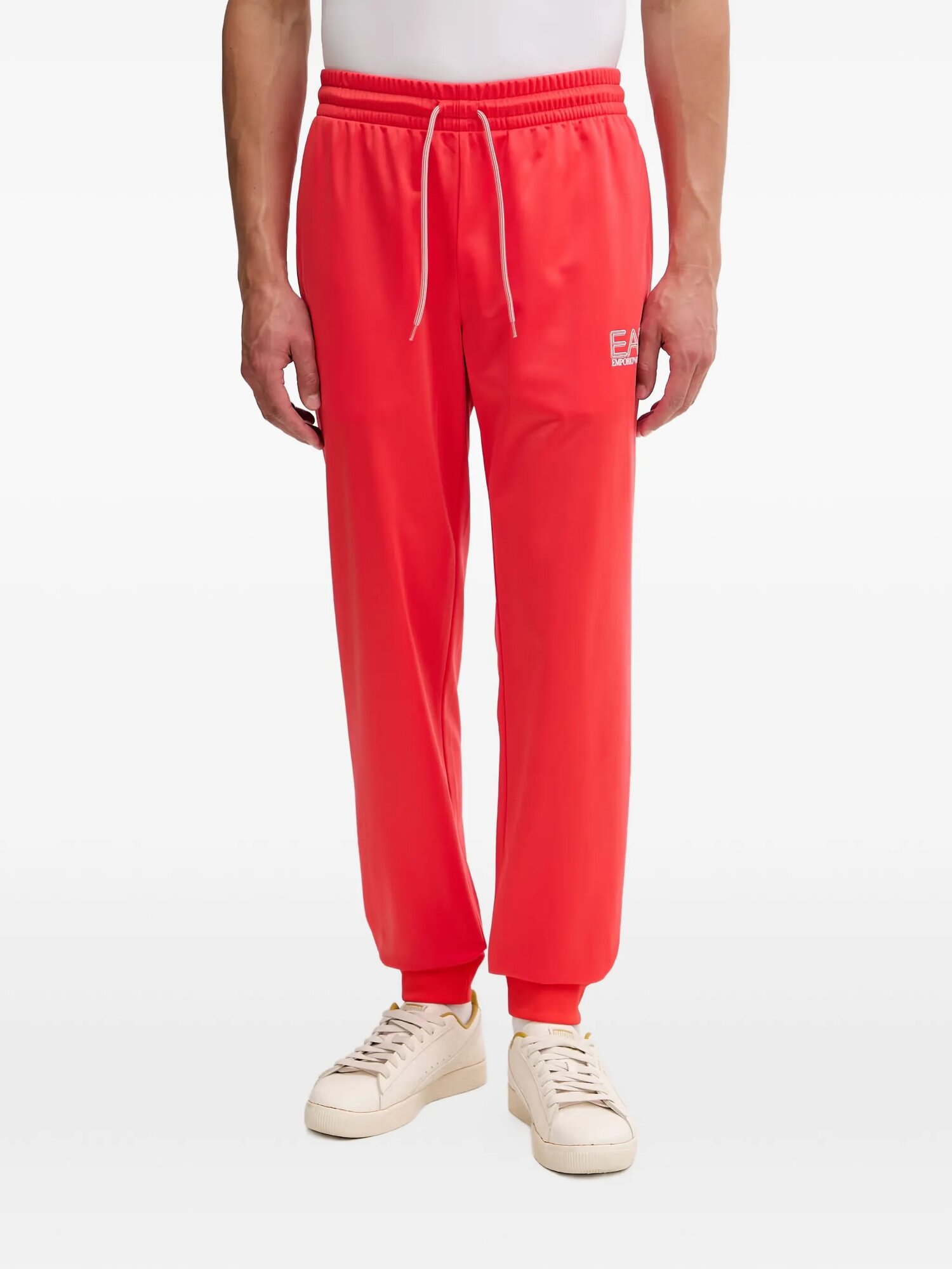 Свитер EA7 EMPORIO ARMANI Logo-print zip-up sweater, размер 46, , red — фото 1