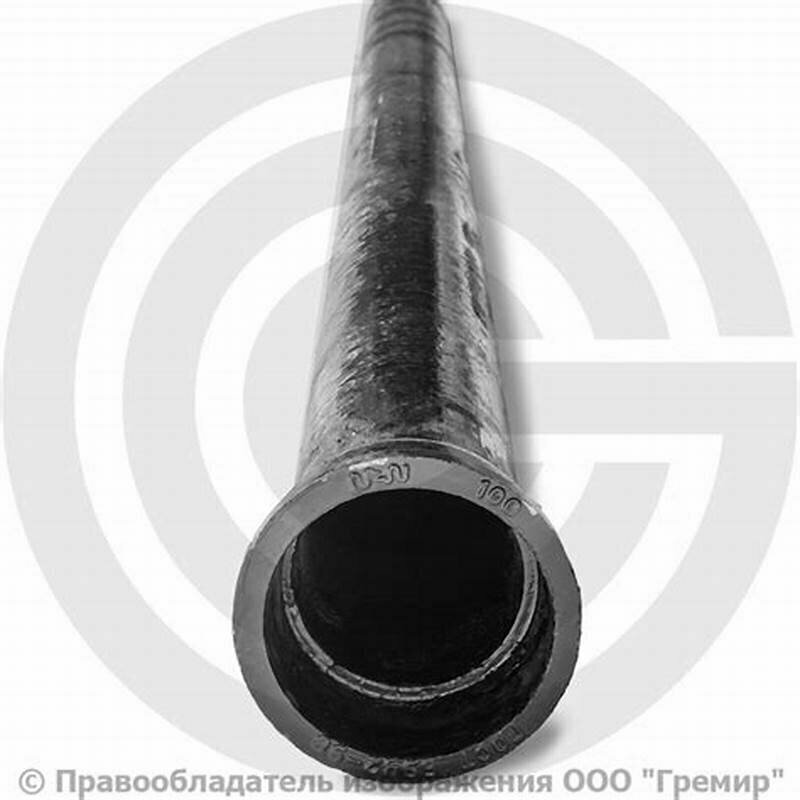 Труба чугунная канализационная, безнапорная, Ду 100, L = 2,0, ГОСТ 6942-98, ДПК