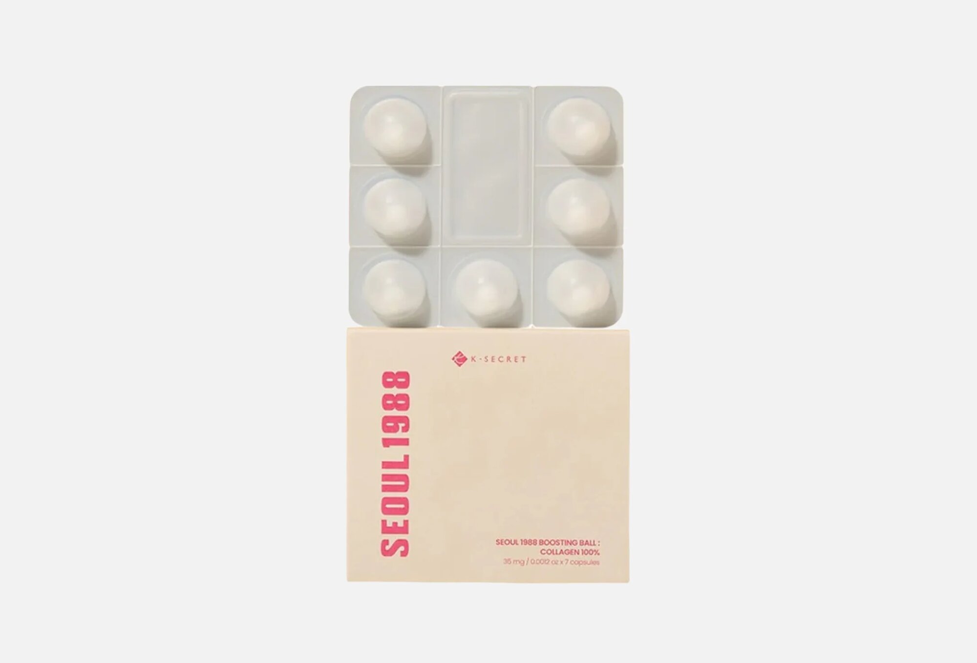 Капсулы С чистым коллагеном K-SECRET SEOUL 1988 COLLAGEN 100% BOOSTING BALL