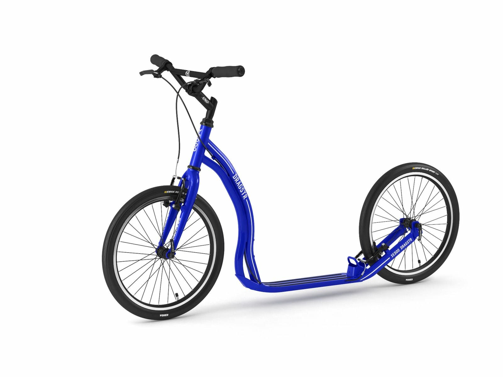 DECATHLON самокат Yedoo Dragstr, синий, 20 дюймов, 150 кг
