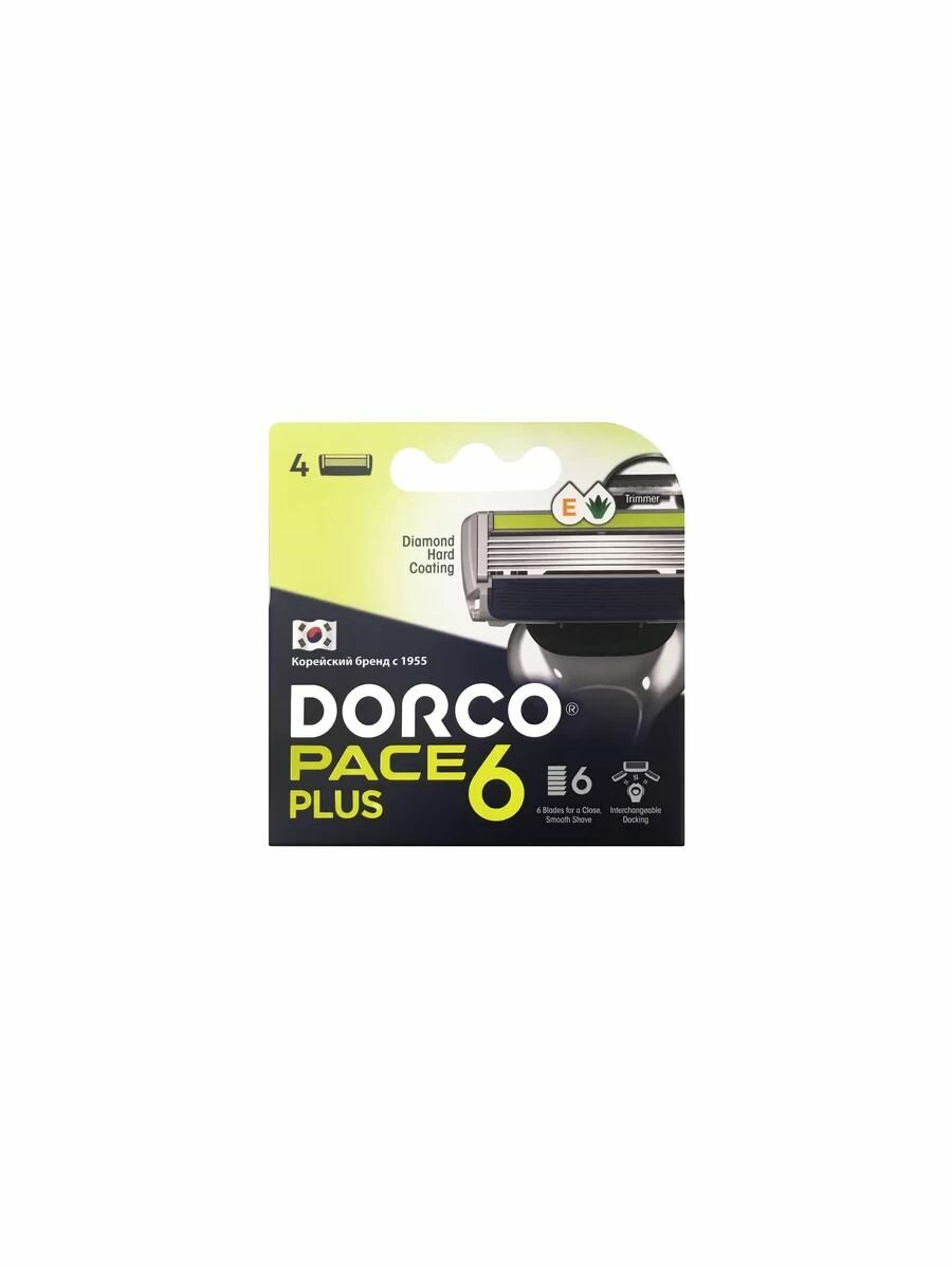 DORCO PACE 6 Plus с триммером (4 кассеты)