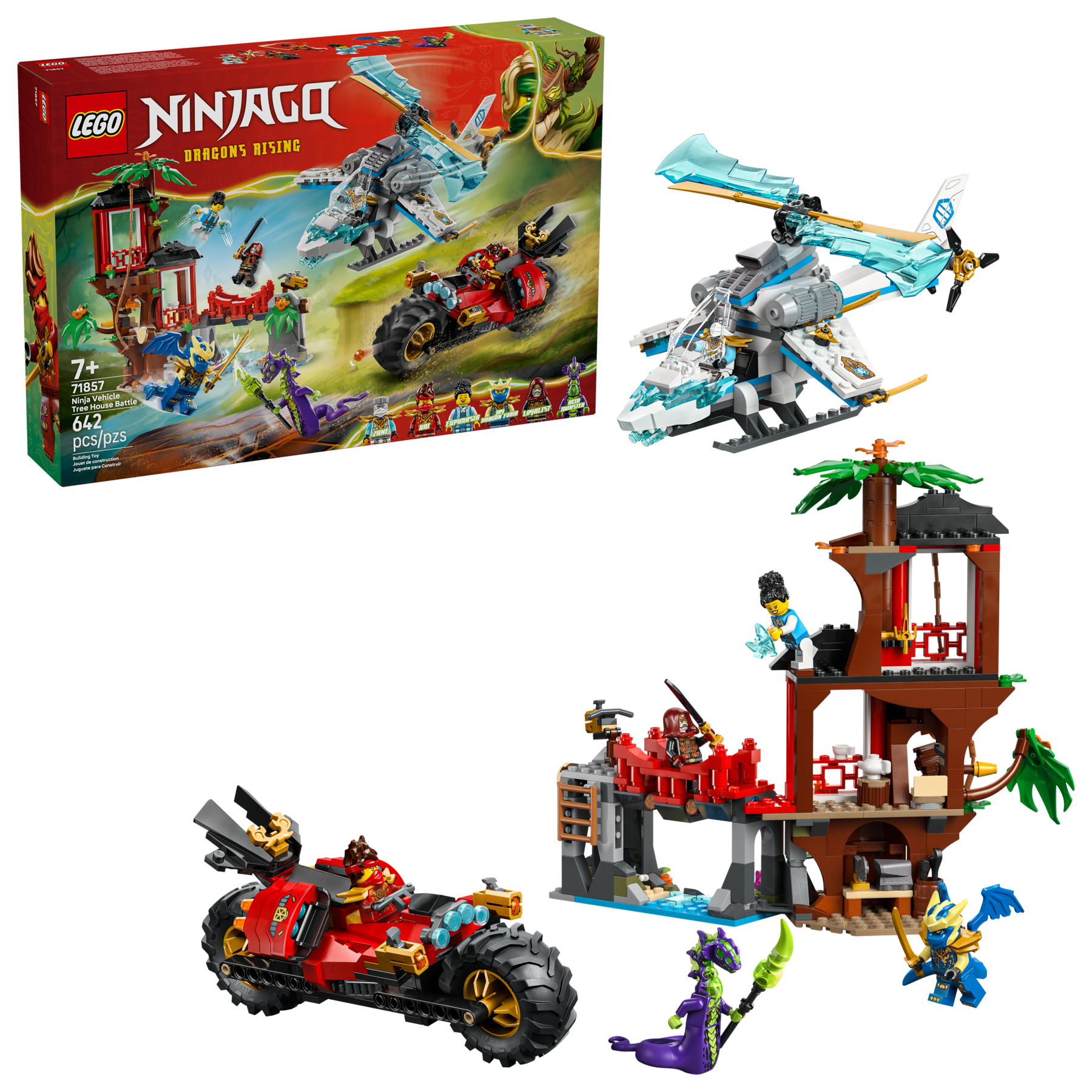 Конструктор LEGO Ninjago Битва у домика на дереве 71857(N), 642 детали, от 7 лет