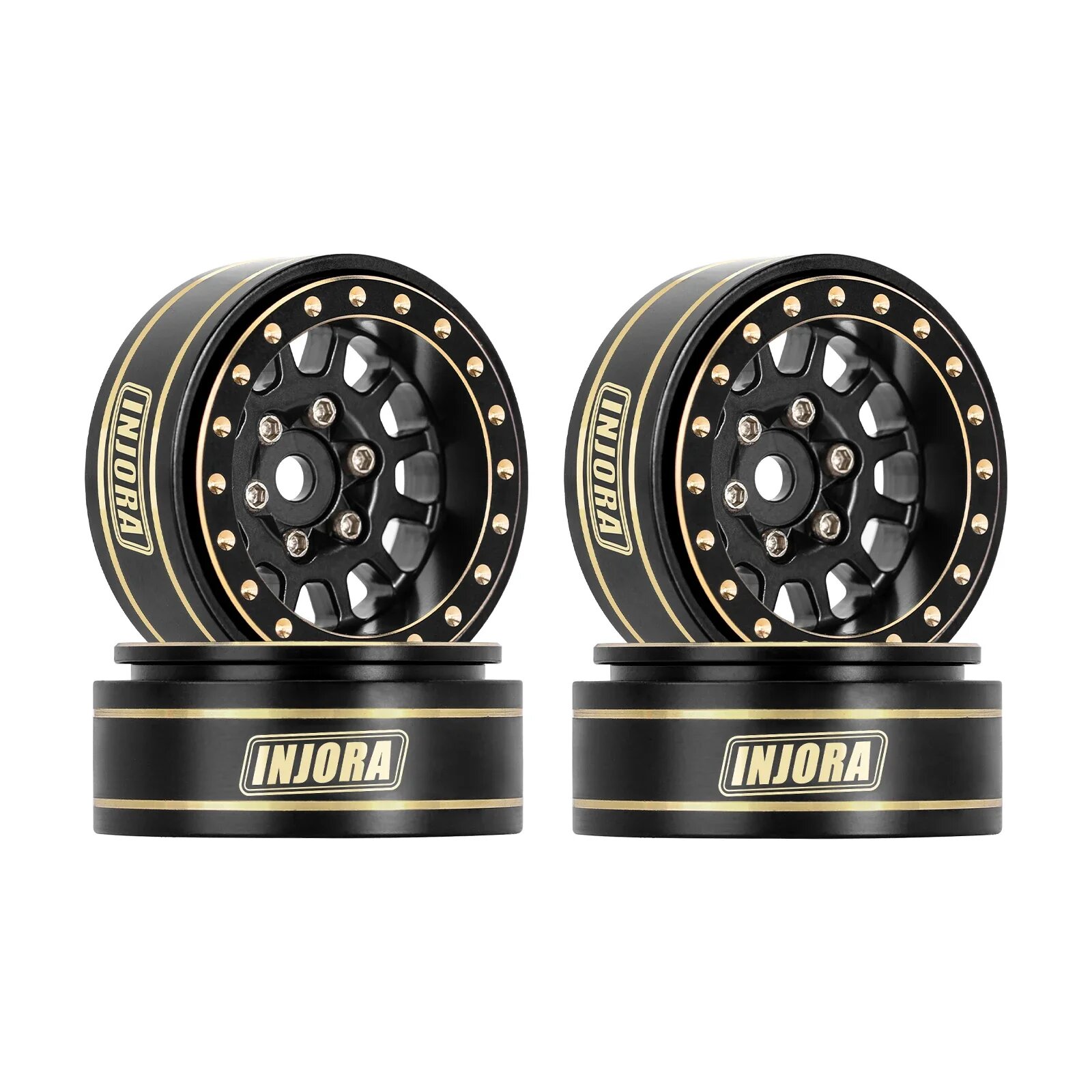 INJORA 1.0 Plus Латунные колёса для радиоуправляемых автомобилей 1/24 1/18