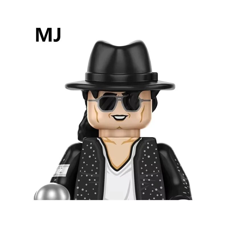Мини-фигурка Майкла Джексона, черный, TP504