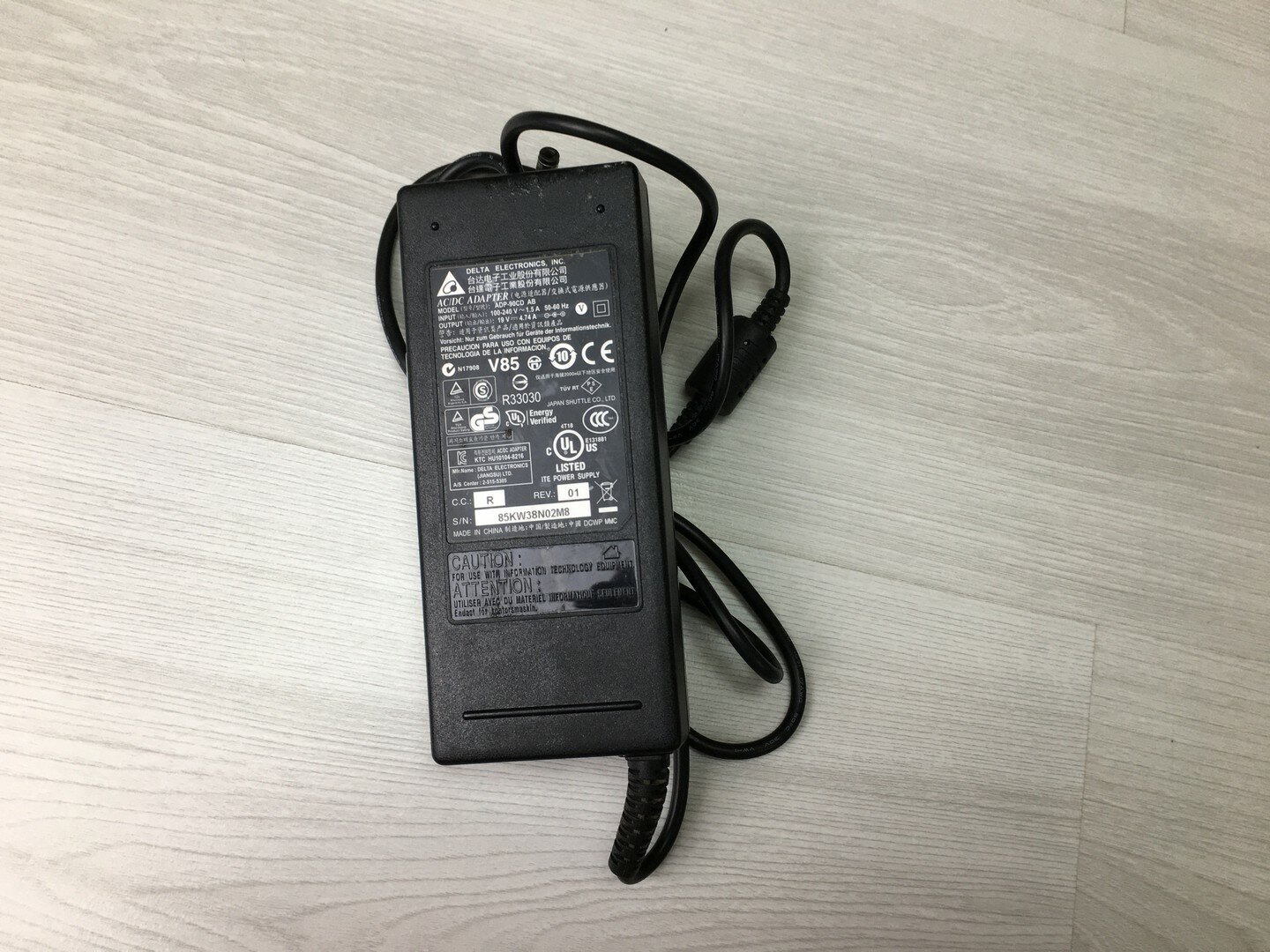 Блок питания ASUS 19V 4,74A. 5,5x2,5mm, DELTA ADP-90CD AB 90W под 2-х пиновый сетевой кабель