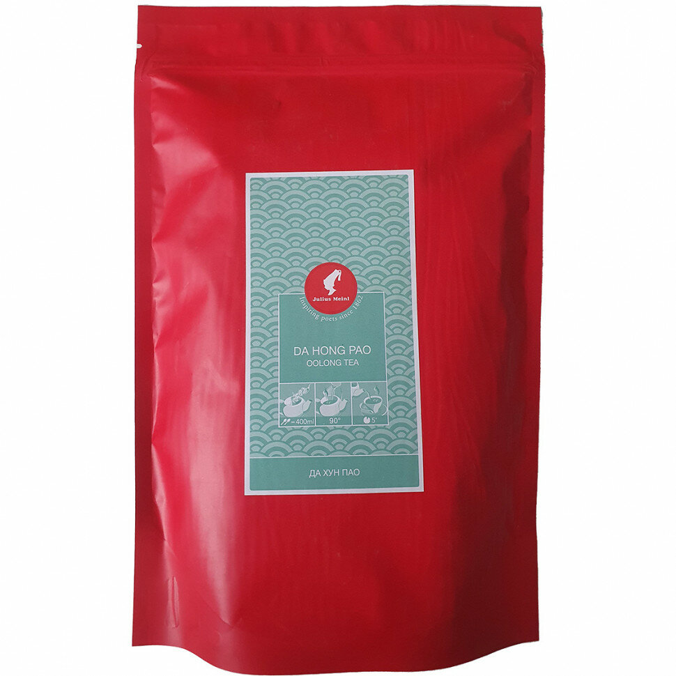 Чай среднелистовой Julius Meinl, Да Хун Пао, 100 грамм в вакуумной упаковке