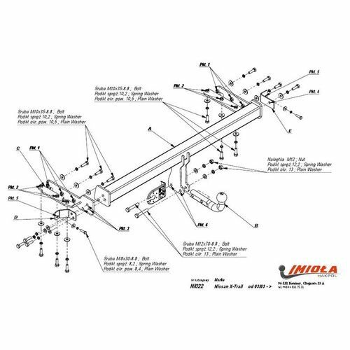 Фаркоп MERCEDES (E-CLASS (W212) (excl. AMG)) IMIOLA N022