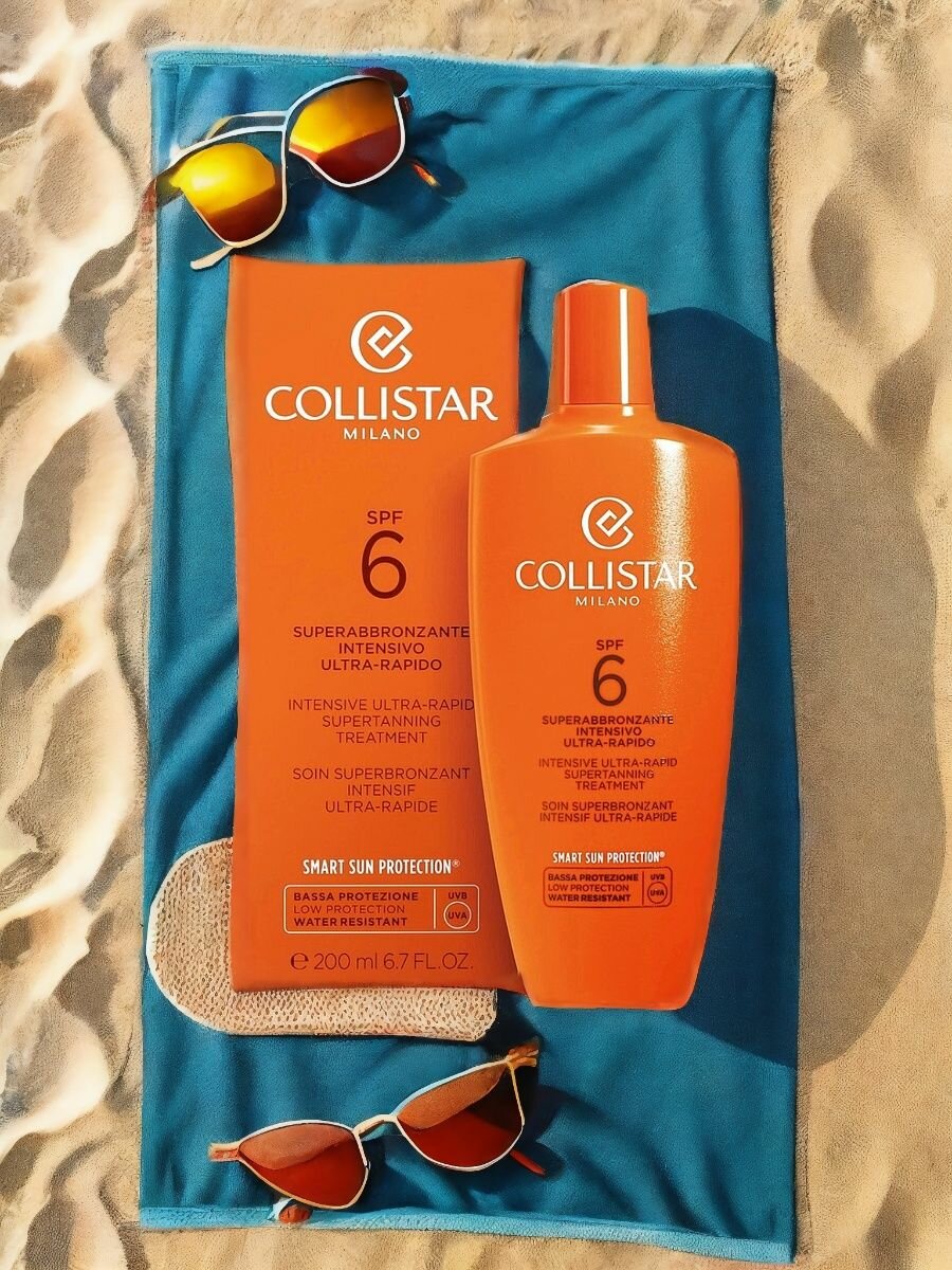 SPF6 Молочко для ультрабыстрого загара Collistar "SPF6 Intensive Ultra-Rapid Supertanning Treatment", 200 мл