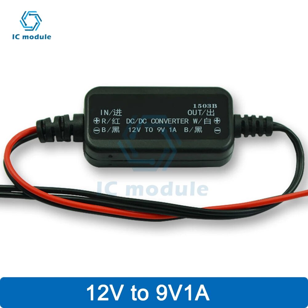 Понижающий преобразователь diymore 12В до 3,3-9В 9V