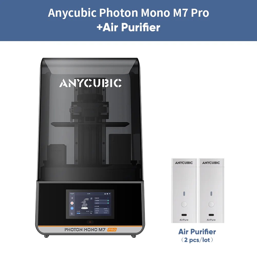 ANYCUBIC Photon Mono M7 Pro 14K Моно MSLA 3D-принтер 10,1-дюймовый LCD смолевой 3D-принтер Скорость до 170 мм/ч Размер печати 223*126*230 мм