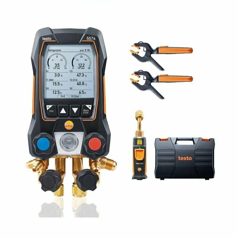 Testo 557s Смарт комплект - манометрический коллектор с 4-ходовым блоком клапанов-x Китайская версия