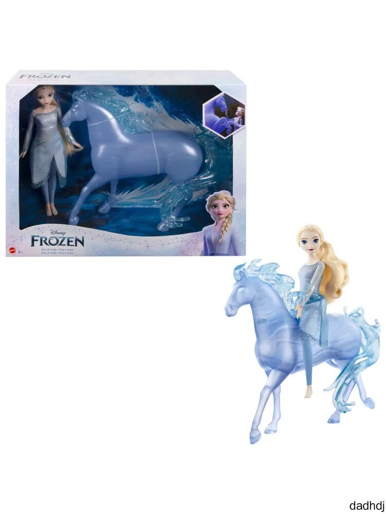Модная кукла Disney Frozen Elsa и фигурка Water Nokk В Форме Лошади, Вдохновленные Фильмом Disney Frozen 2