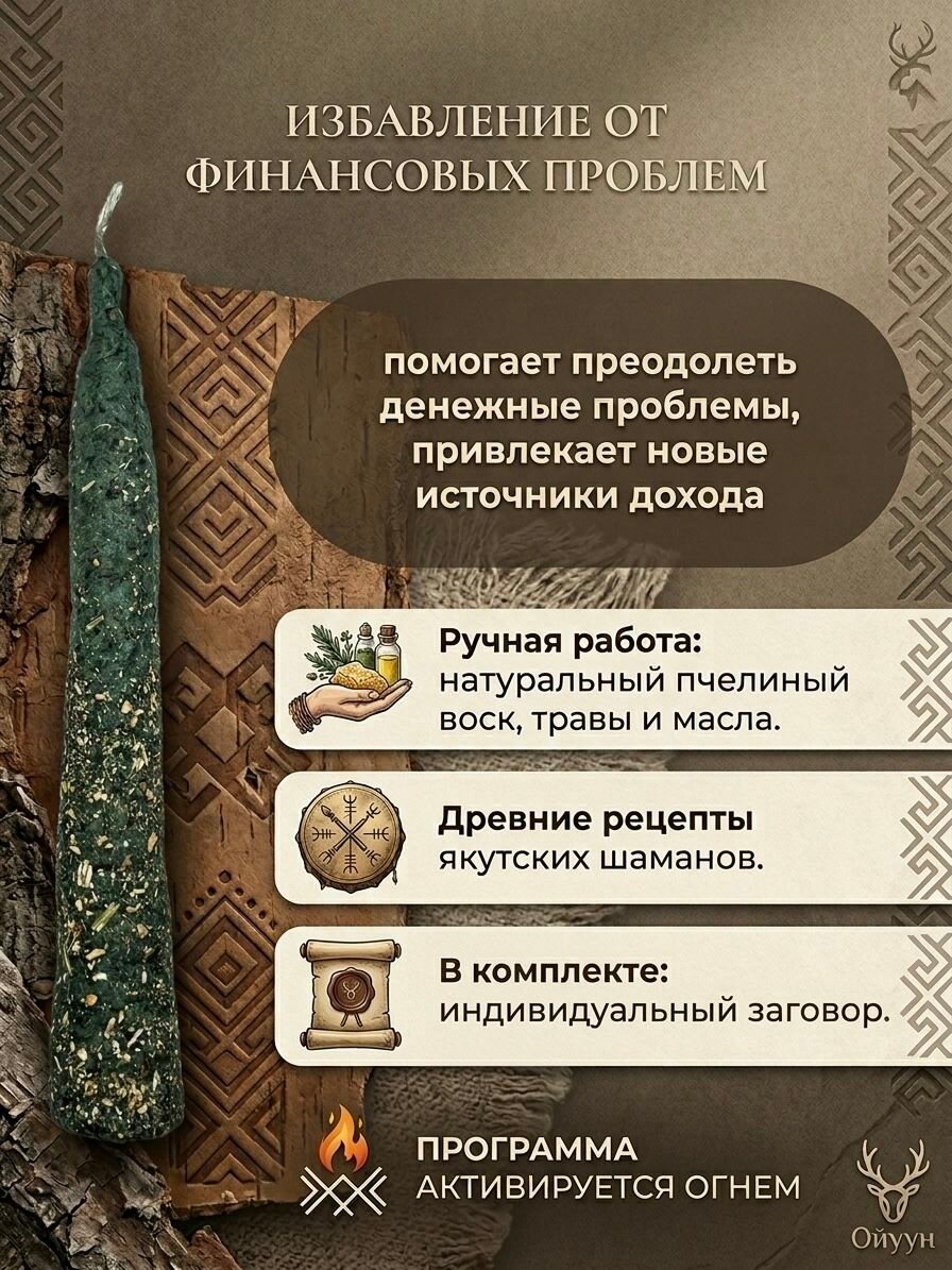 Магическая Свеча на избавление от финансовых трудностей