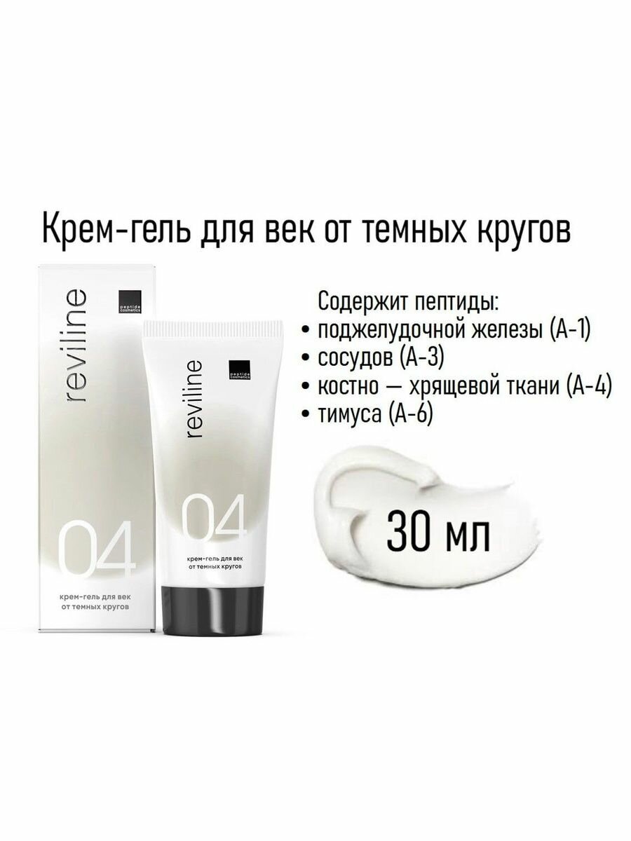 Reviline Крем для век от тёмных кругов RN04, 30 мл. - содержит пептиды