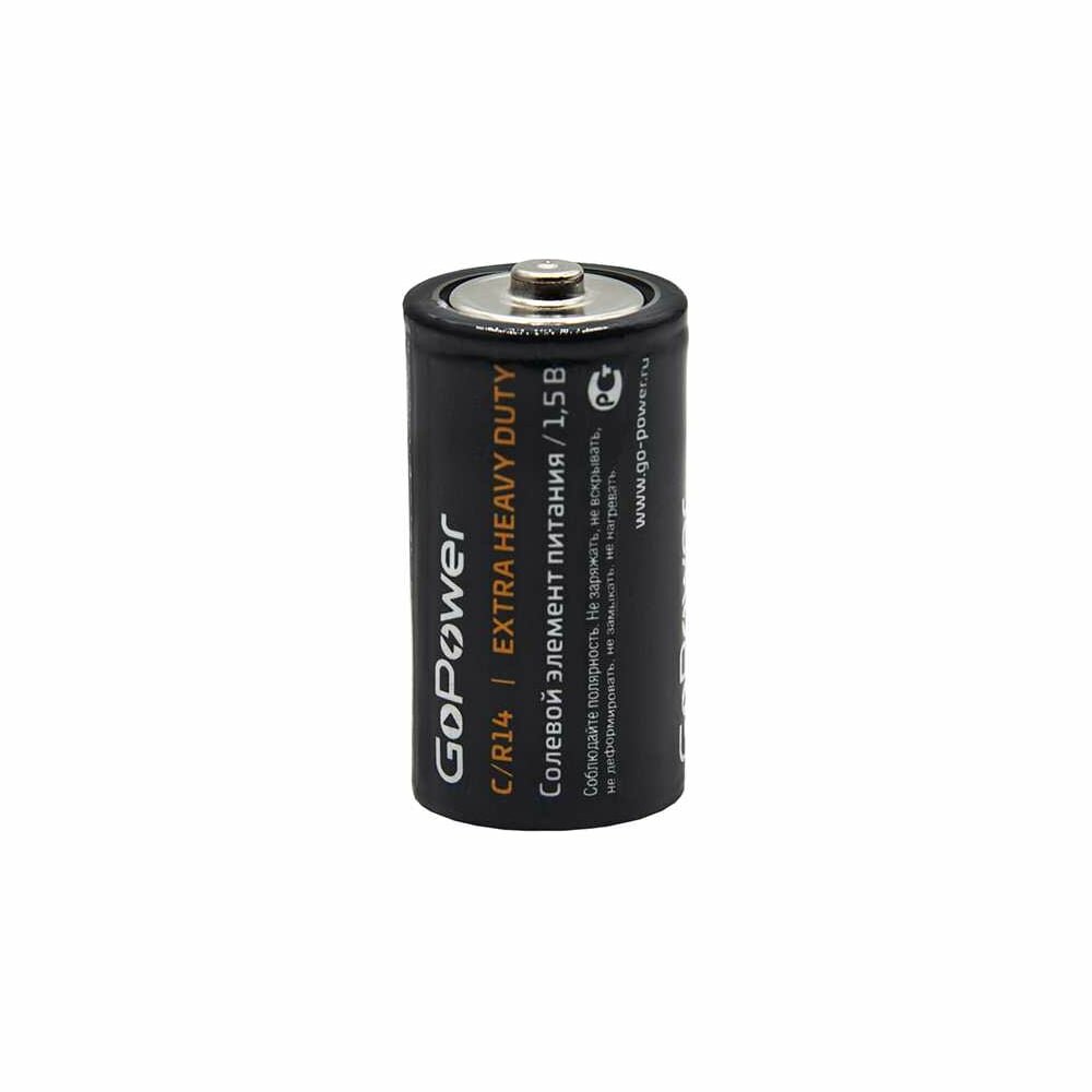 Батарейки GoPower R14 C Shrink 2 Heavy Duty 1.5V 24 шт. в уп. 00-00015596 — фото 1