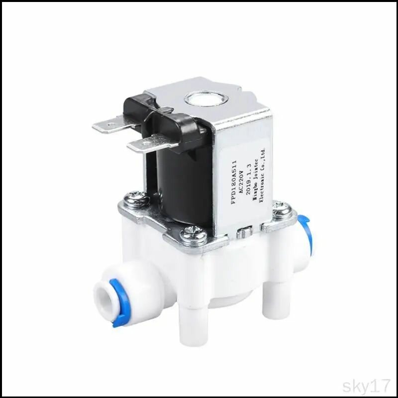 Электромагнитный клапан для воды, 1/8", AC220V, нормально закрытый (1 шт.)