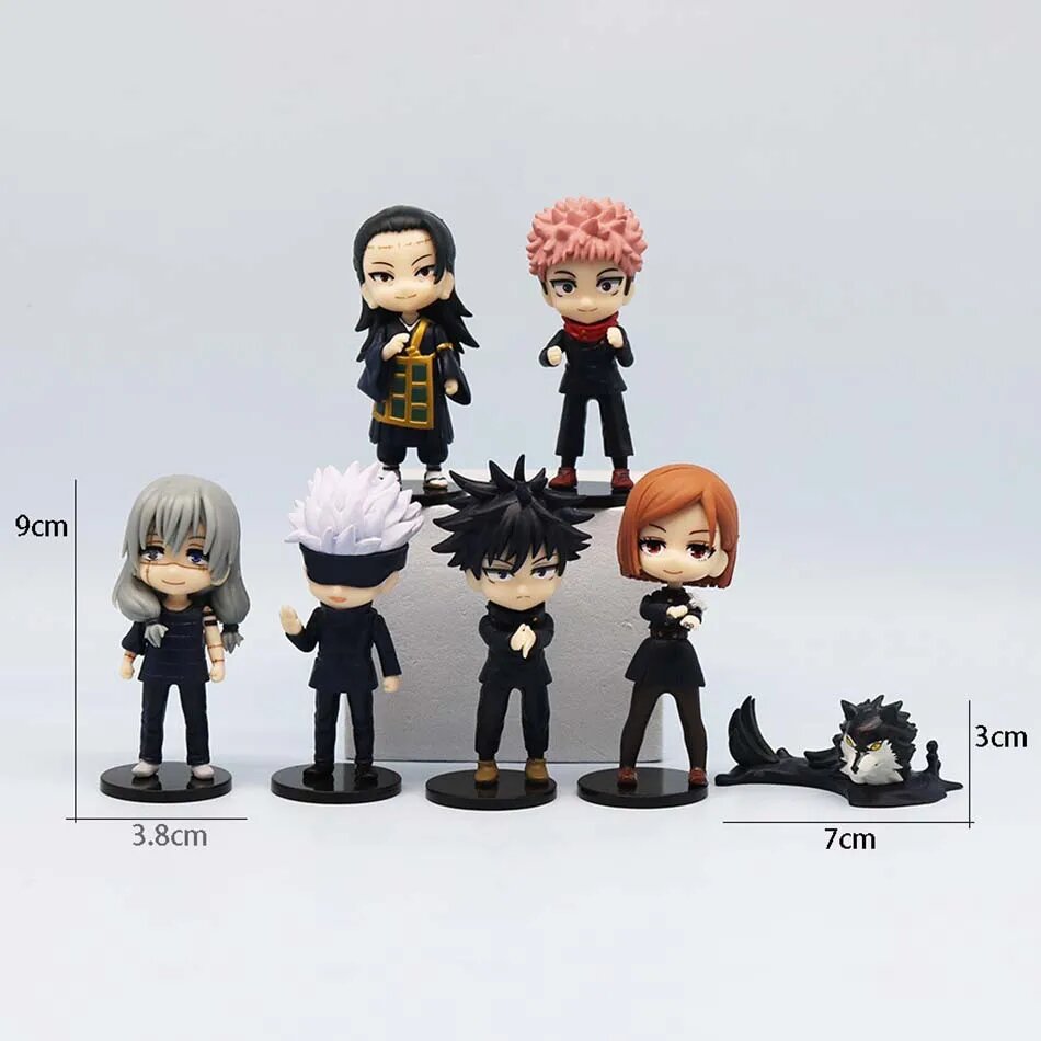 Набор Из 7 Фигурок Q Posket По Мотивам Jujutsu Kaisen, 9 См, Коллекционные Игрушки, Включая Сатору Годжо, Итадори Юдзи, Гато