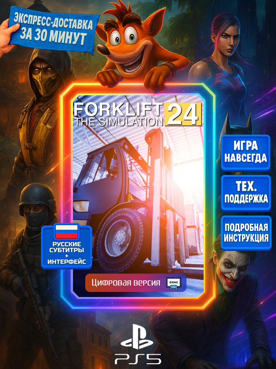 Forklift 2024 - The Simulation PS5 | Моментальная доставка | Русские субтитры и интерфейс | Вождение и гонки