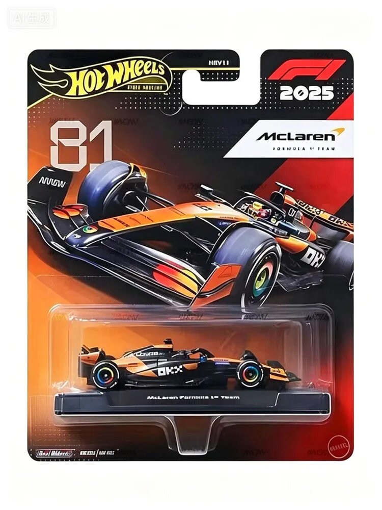 Машинка Хот Вилс premium F1 McLaren Formula 1 Team 81 HRV11 26J