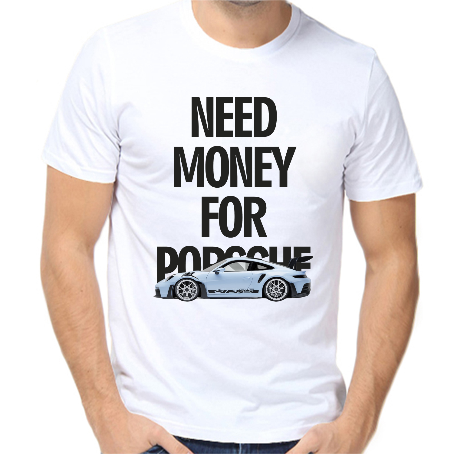 Футболка need money for porsche