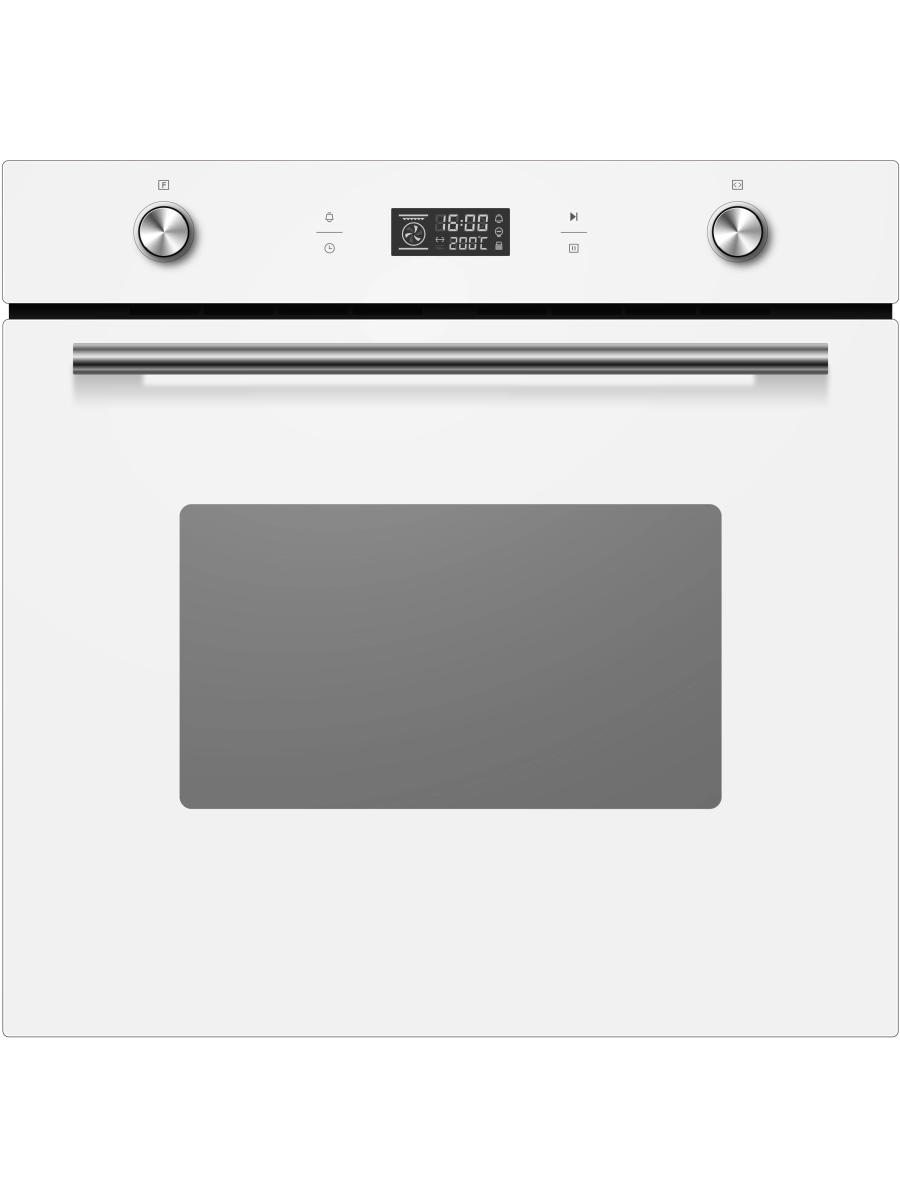 Духовой шкаф электрический Evelux EO 650 PW, 70л, 9 программ, белый