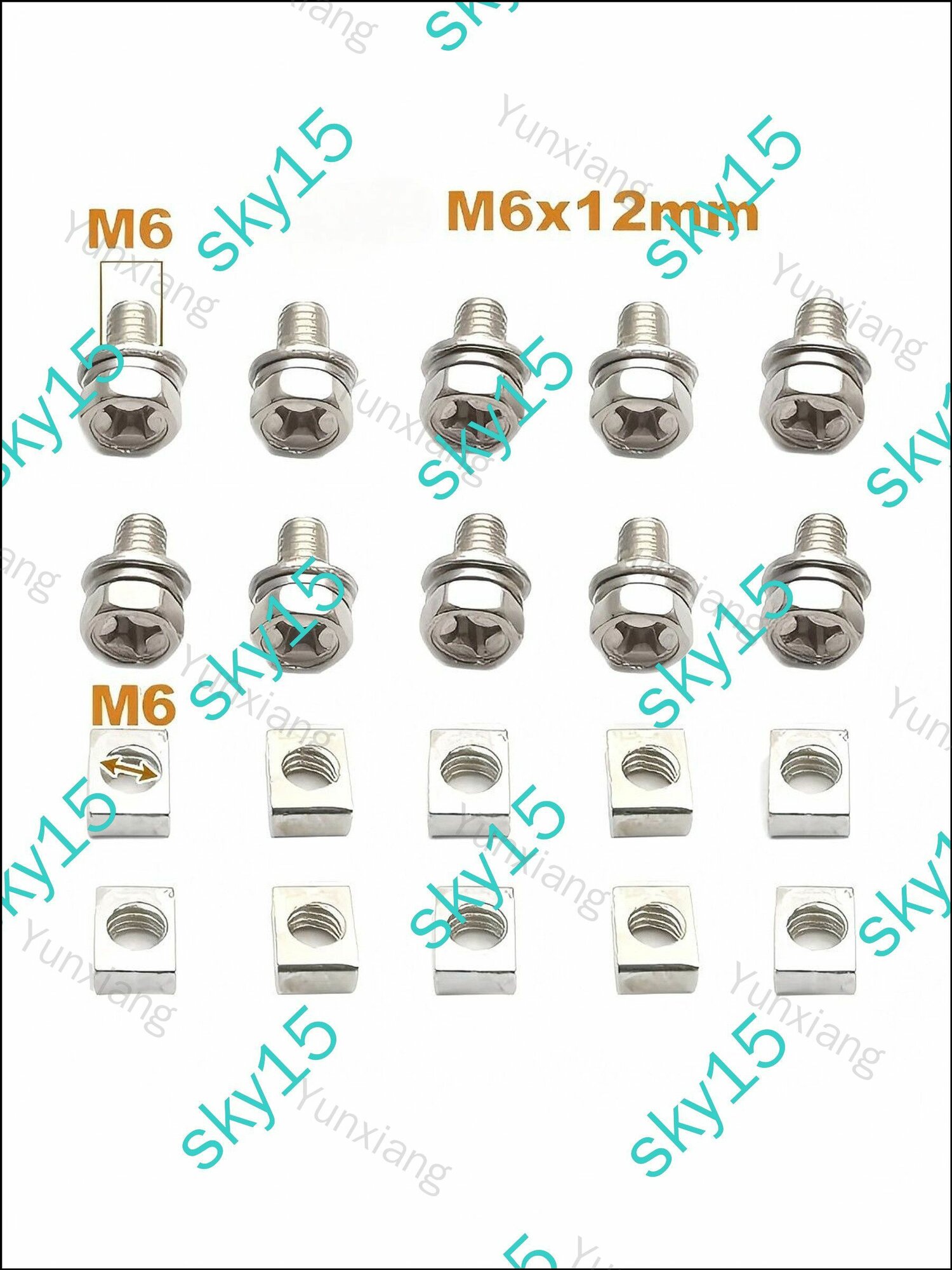 Шурупы 6 x 12 мм 10 шт.