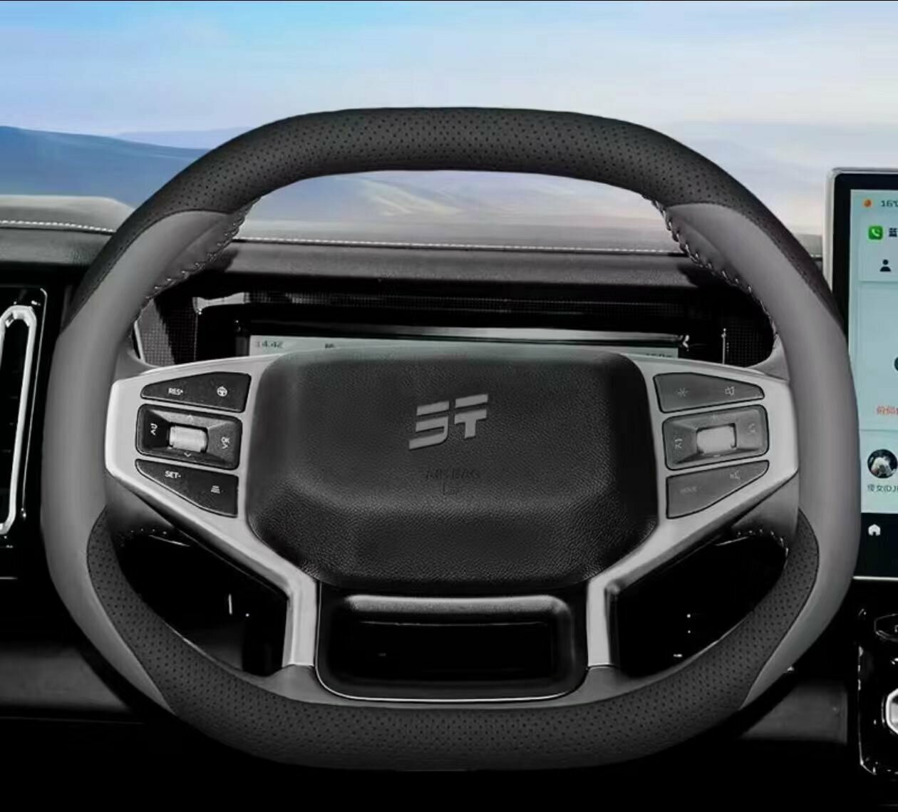 Jetour Оплетка руля, Jetour T2 Оплетка руля выполнена из натуральной кожи отличного качества
