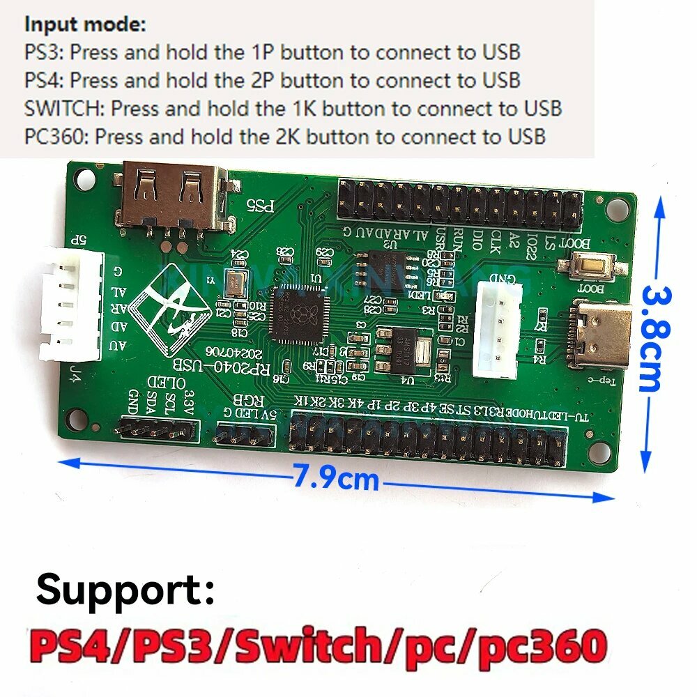 USB адаптер ZXL-PICO для PS4/PS3/Switch/PC/Xbox
