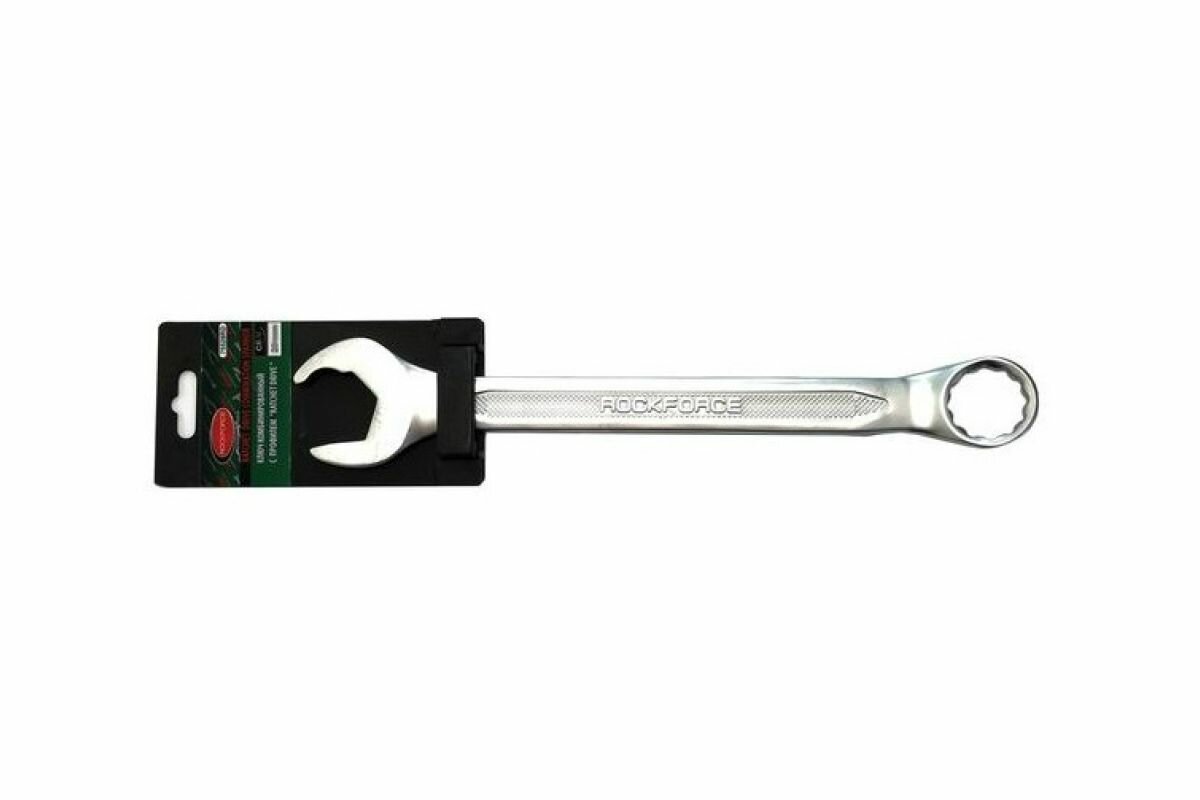 Ключ комбинированный 27мм RF-75527RD с профилем "Ratchet drive" на пластиковом держателе ROCKFORCE RF-75527RD