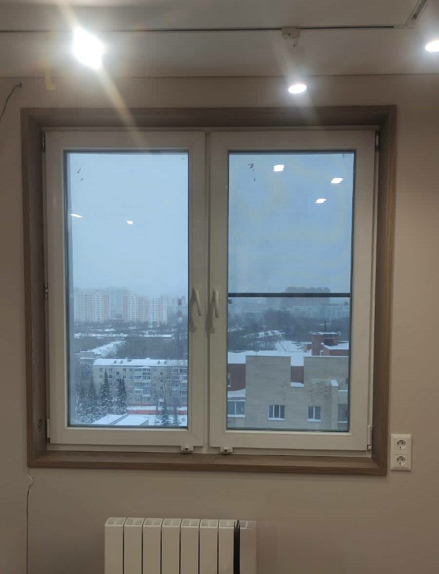 Откосы и подоконник из МДФ в шпоне дуба | Комплект на заказ по вашим размерам. Стоимость указана за 1 кв. м.
