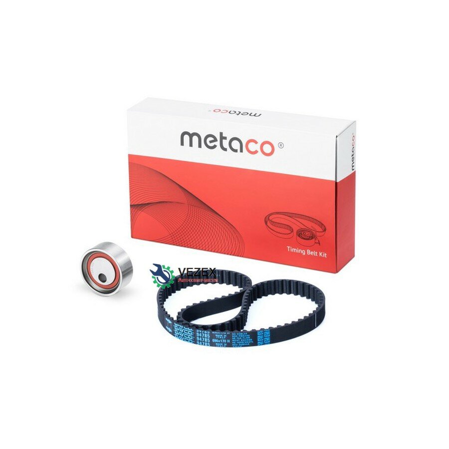 METACO 1170-005 Ремень ГРМ зубчатый с роликами, комплект