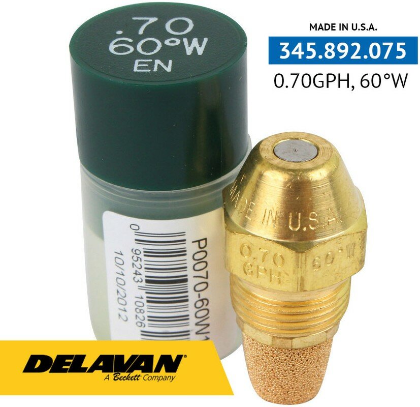 Топливная форсунка Delavan 0.70GPH, 60W (1) P0070-60W1