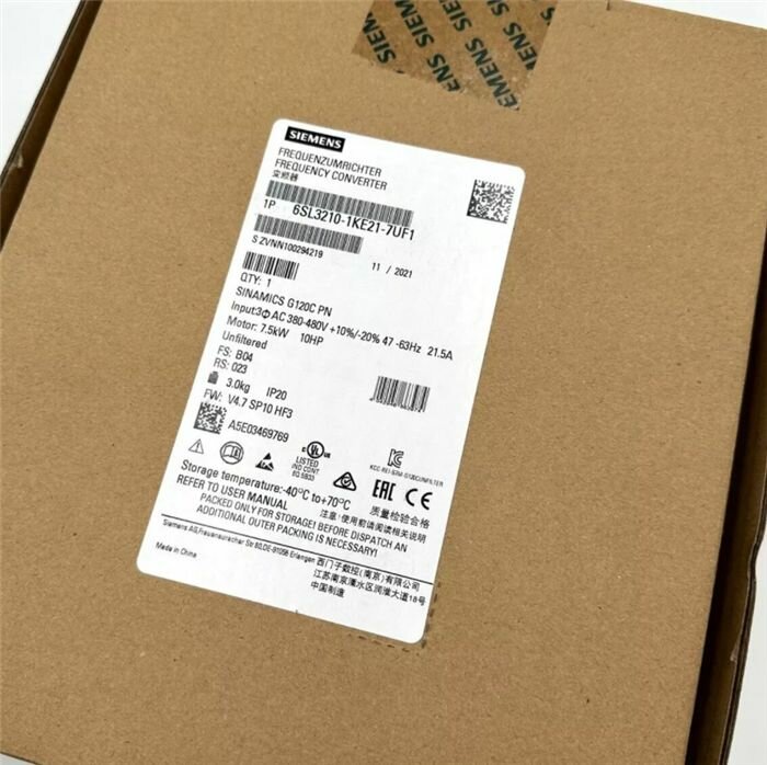 Модуль Siemens 6SL3210-1KE21-7UF1