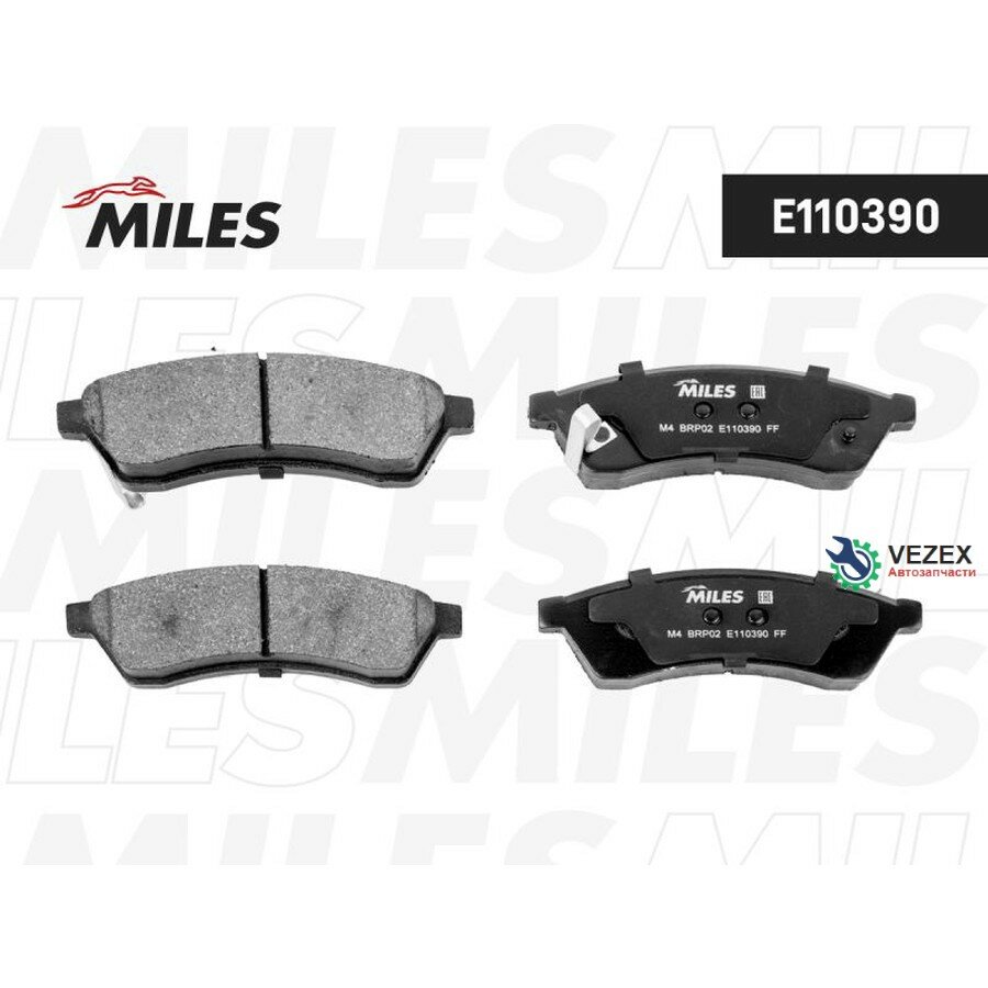 MILES E110390 Колодки тормозные задние (Смесь Semi-Metallic) CHEVROLET EPICA 06- (TRW GDB4172) E110390