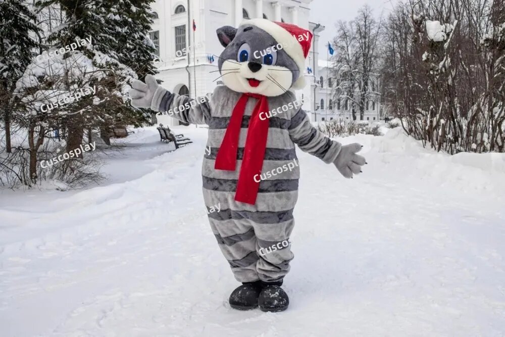 Карнавальный костюм, Ростовая кукла, mascot costume, Полосатый кот