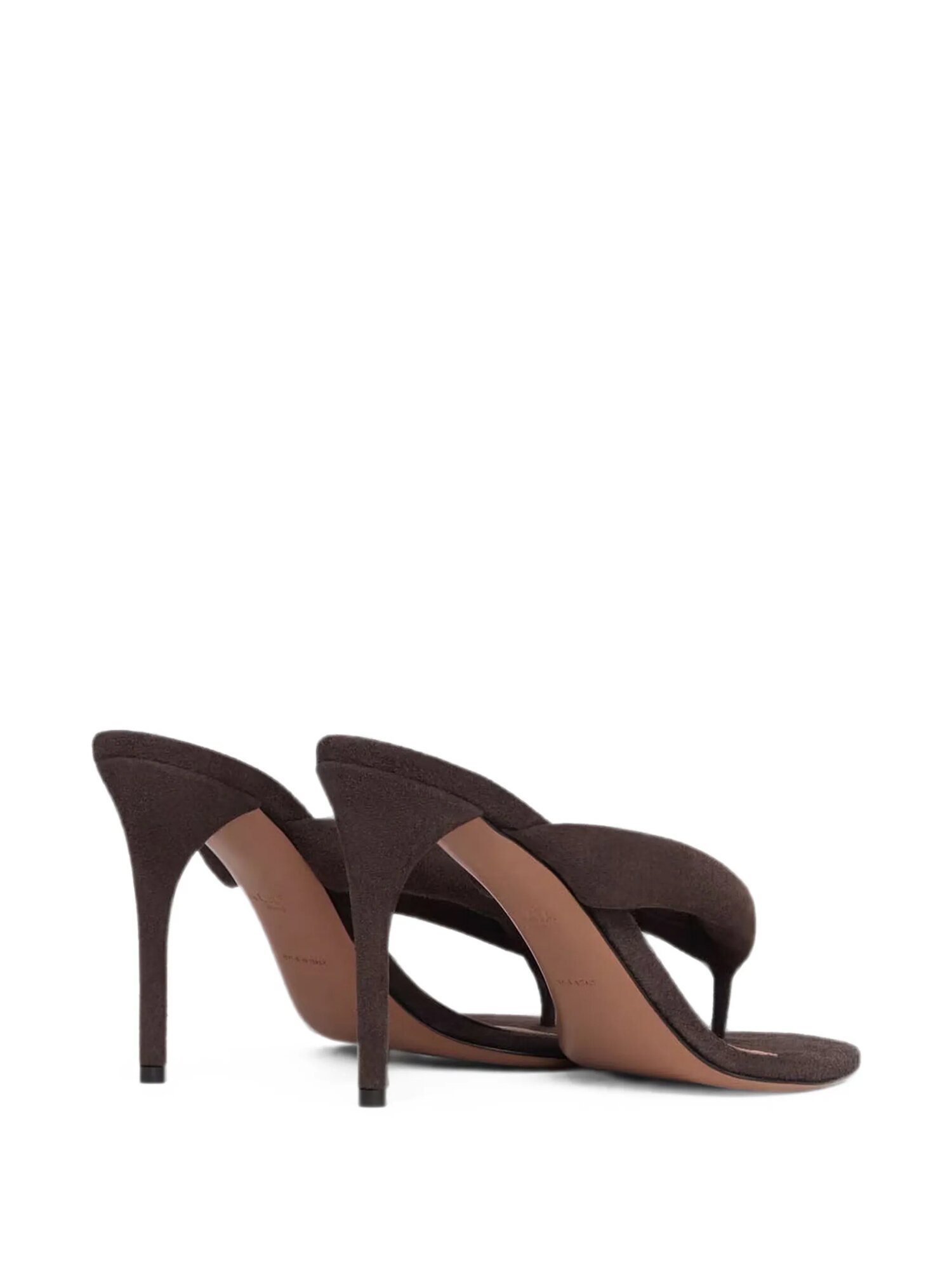 Мюли Alaia T-bar suede mules, размер 38, brown — фото 1