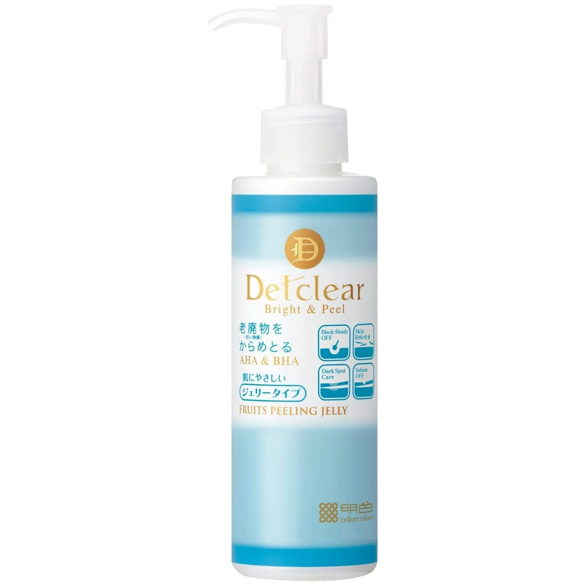 Meishoku Пилинг-гель для лица Detclear AHA & BHA Fruits Peeling Jelly 180мл (без аромата)